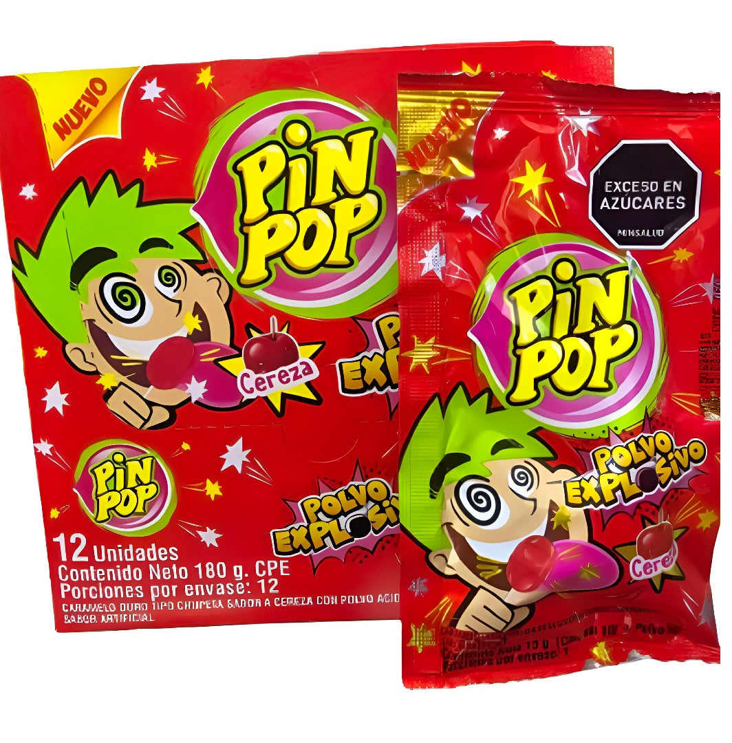 PIN POP+ POLVO EXPLOSIVO X 12 U – Monteverde