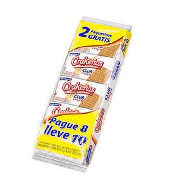 GALLETA CRAKENAS CLUB INTEGRAL X 10 – Monteverde