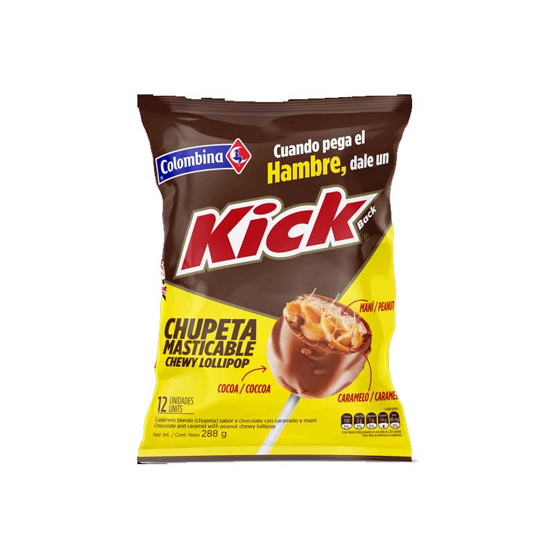 CHUPETA KICK MASTICABLE X 12 COLOMBINA – Monteverde
